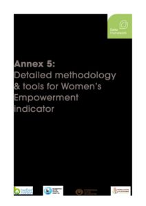 Delta Framework – Annex 5.1. Developing the Indicator – Delta Framework