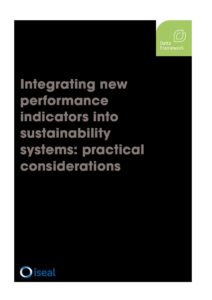 Integrating New Performance Indicators Into Sustainability Systems Practical Considerations ...